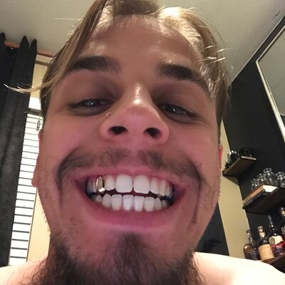 Solid 10K Gold or 14K Gold Yellow or White Single Open Tooth One Hollow ...