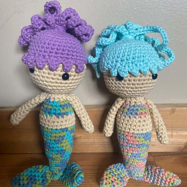 Mermaid Plush Crochet PATTERN - Amigurumi - Etsy