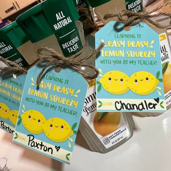 PRINTABLE Learning is Easy Peasy LEMON SQUEEZY With You as My Teacher ...