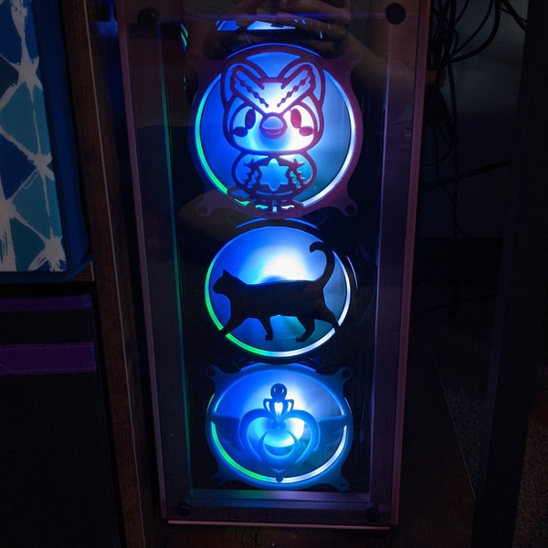 Winged Heart Gaming Computer Fan Shroud / Grill / Cover - Custom 3D ...