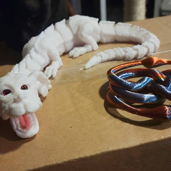 Falkor Luck Dragon Never Ending Story 80s Nostalgia Articulated Desk ...