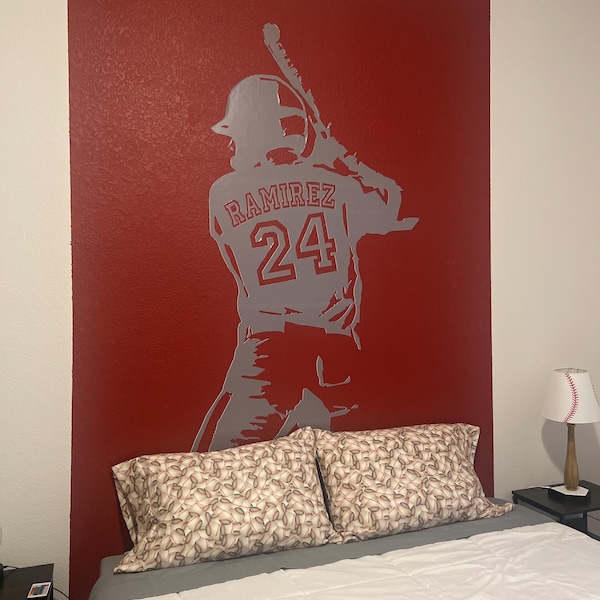 Custom Football Player Wall Decal - Personalize With Name & Numbers ...
