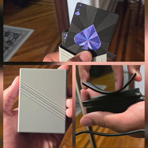 Artisan 3D Printed Playing Cards – Durable, Waterproof Smooth-shuffling ...