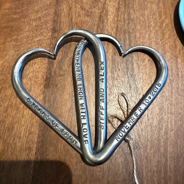 Iron Sharpens Iron - Blacksmith Made - 6th Wedding Anniversary - Iron ...