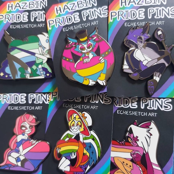 Hazbin Hotel Pride Enamel Pins - Etsy UK
