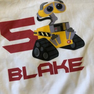 Wall-e Birthday Shirt, Eve Birthday Shirt, Disney T-shirts, Wall-e ...