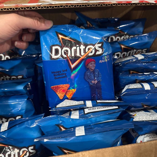 Personalized CHIP BAG Cheese Cheeto Bags Filled Bags Custom Cheese ...