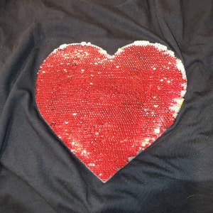 Personalized Heart Shaped Sequin With Picture Unisex Shirt, Custom ...