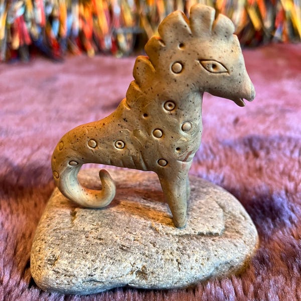 Magic Manny Mushroom, Altar Totem, Tiny Garden Art, Unique Spirit Guide ...