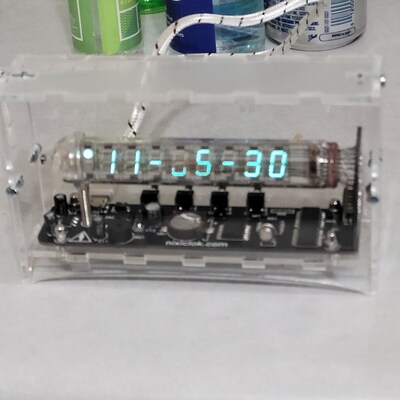 Nixie Tube Clock 4x IN-14 Retro Desk Vintage Table Nixie Clock ...