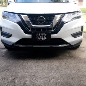 Black License Plate, Monogram Car Tag, Front License Plate Personalized ...