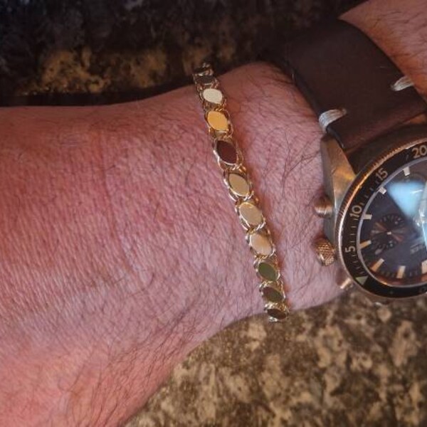 14K Gold Rolo Chain Sailor Claps, Spring Ring Claps Necklace, Rolo ...