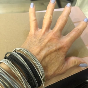 Spring Bracelets Jewelry in Colors Black ,silver , Gold and Gray ...