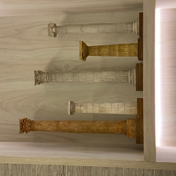Ancient Columns Set • Architecture Model • Handmade Home Decor • Greek ...