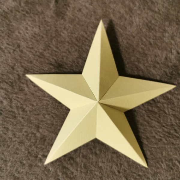 3D Star Papercraft Template, Lowpoly Decor (pdf, Svg, Dxf, Eps) - Etsy