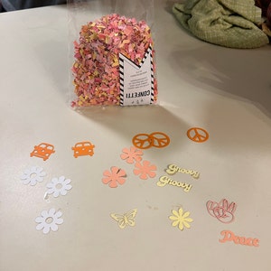 Groovy Flower Power Boho Confetti 70s Party Confetti, Two Groovy ...