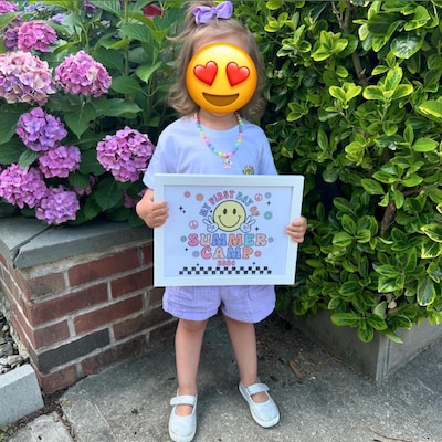 First Day of Preschool Sign, Retro First Day of School Sign, Boho ...
