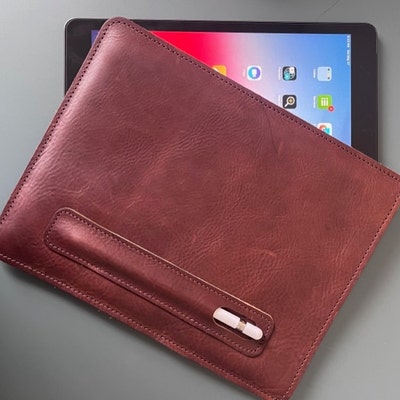 Custom Engraved iPad Case Personalized Leather Apple Pencil iPad Case ...