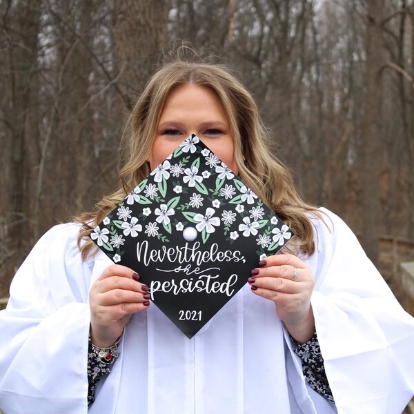 Grad Cap Topper Graduation Gift Tassel Custom Grad Quote Grad Cap ...