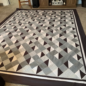 Simply Serene Easy Quilt Pattern Precut Friendly Geometric Basket Weave ...