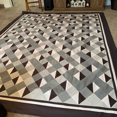 Simply Serene Easy Quilt Pattern Precut Friendly Geometric Basket Weave ...