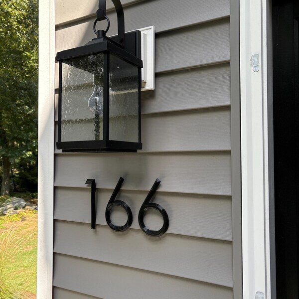 NO DRILLING REQUIRED 7.5 Vinyl Siding House Numbers Black or White - Etsy