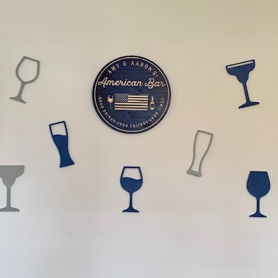 Margarita Daiquiri Pina Colada Bar Sign Wooden Bar Decor Margarita ...