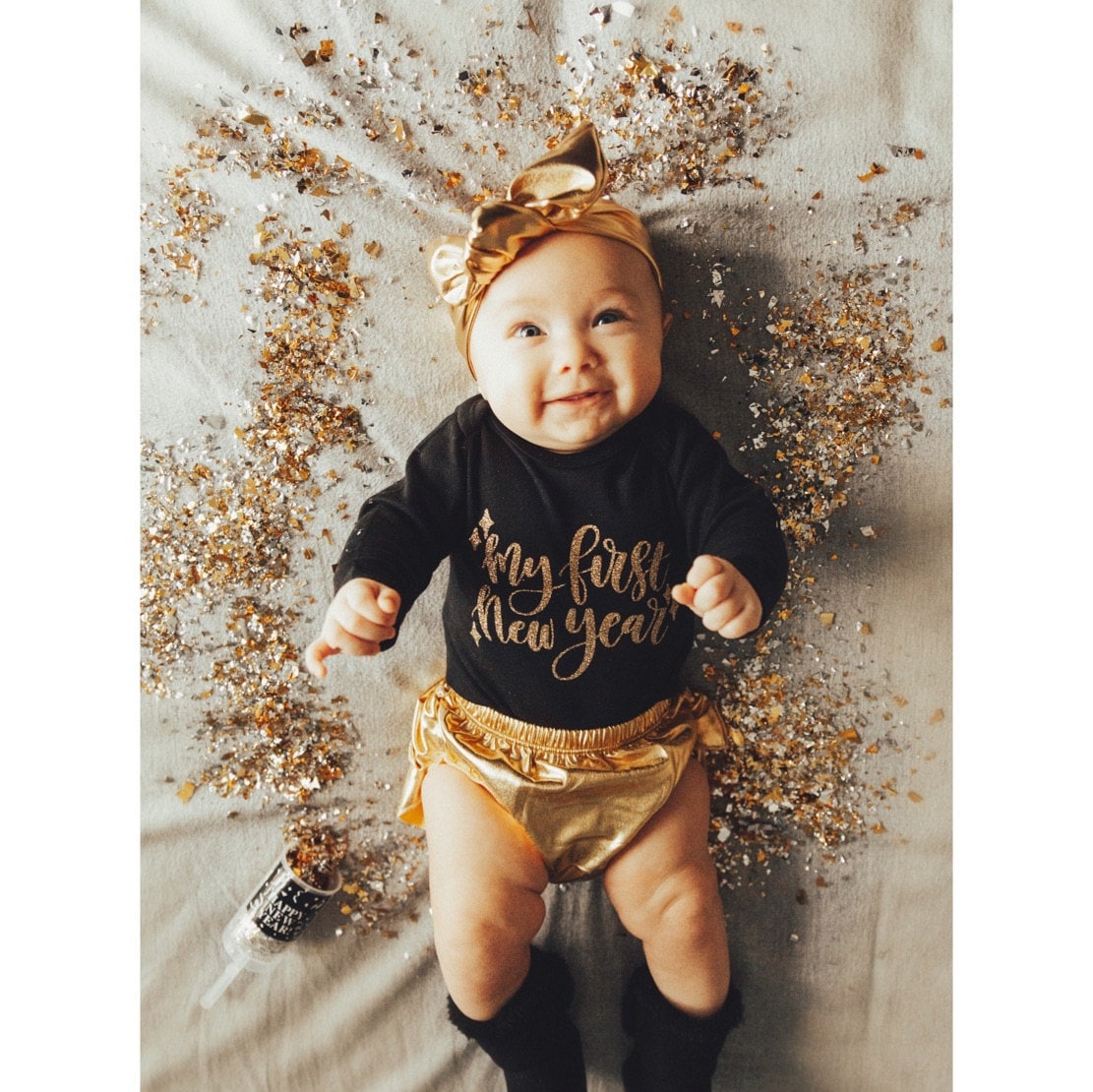 My First New Year Baby Girl New Years Outfit My 1st New Year | Etsy