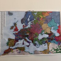 Europe 1444 Old Map - Etsy UK