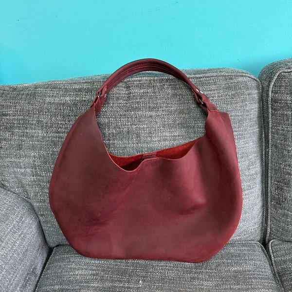 Slouchy Hobo Bag Pattern - DIY Leather Slouch Bag Pattern - PDF ...