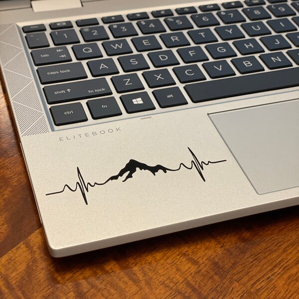 Mountain Pulse Vinyl Decal - Vinyl Sticker, Car Window Decal, Hiking ...