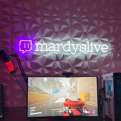 Custom Twitch Username Neon Sign Gamer Tag Led Neon Sign Personalized ...