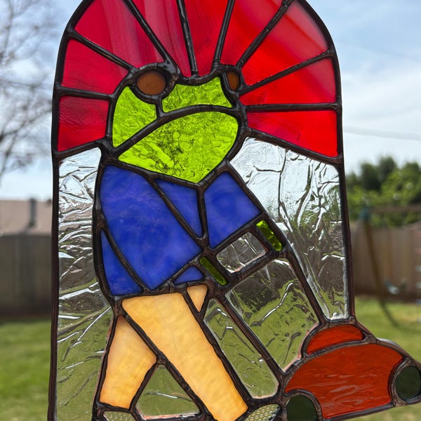 Toad Mowing Grass Stained Glass Pattern (for Hobby Use) - Etsy