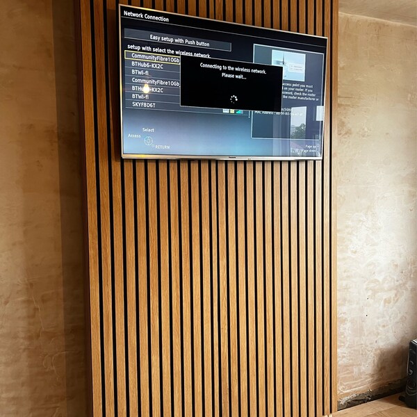 Broad Acoustic MDF OAK Veneered Slatwall Panels on Black Background ...
