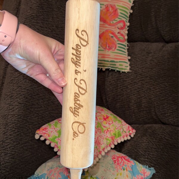 Personalized Rolling Pin - Real Hardwood - Personalize, Customize ...