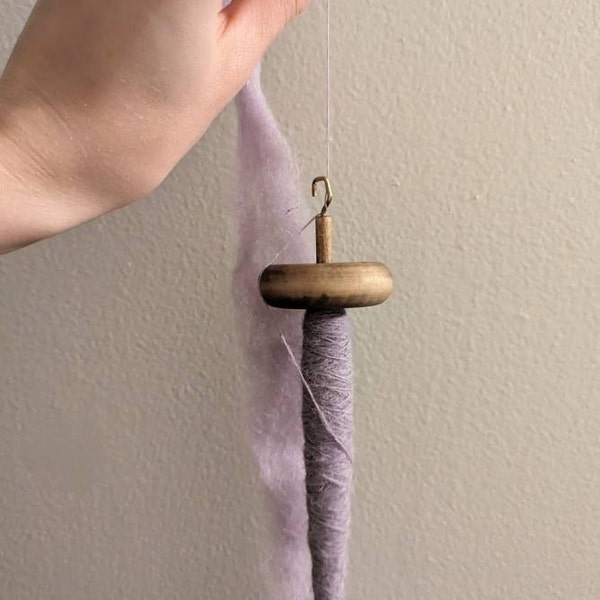 Golden Starflower Wooden Drop Spindle, Top Whorl Drop Spindle, Wood ...