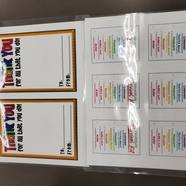 Counselor Gift Tags, School Counselor Back to School Survival Kit ...