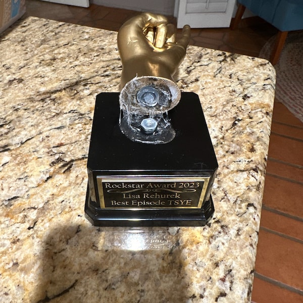 Rock Star Rockstar YOU ROCK! © Funny Trophy Achievement Award Top Sales ...