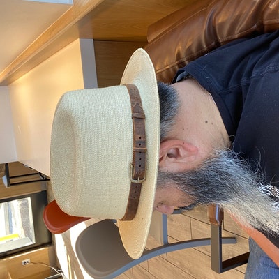 Snakeskin Hatband Cowboy Wasteland Cosplay Python Leather Hat Band ...