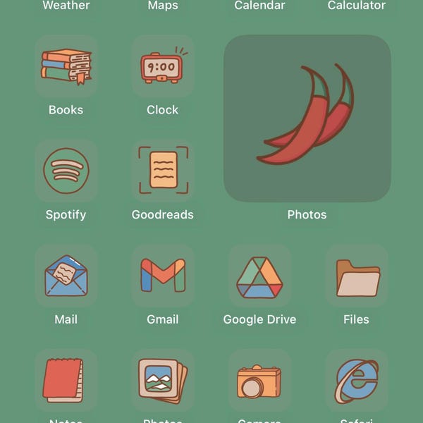 Cozy Fall Organizer Theme | Wallpaper Background | Custom Desktop Icon ...