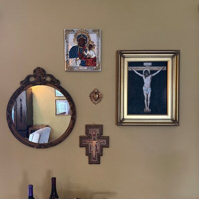 Sacred Heart Milagro Heart Antique Gold Heart Box Catholic - Etsy