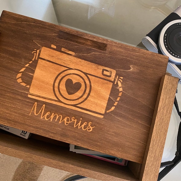 Personalized Polaroid Photo Storage Box - Etsy