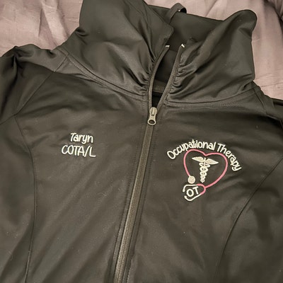 Occupational Therapy Caduceus Stethoscope Stretch Sportwick Jacket With ...