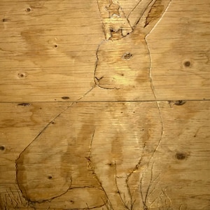 Proud Rabbit Block Print Printmaking Bunny Relief Print - Etsy