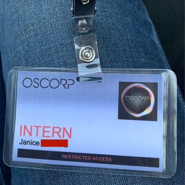 OSCORP Intern ID Badges Inspired by the Amazing Spider-man - Etsy