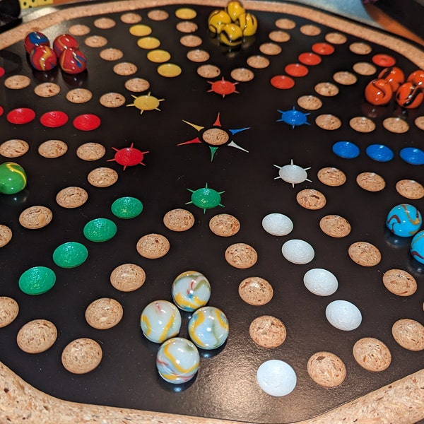 20" Aggravation With Large 7/8" Marbles / Wahoo / Marbles Board, Double ...