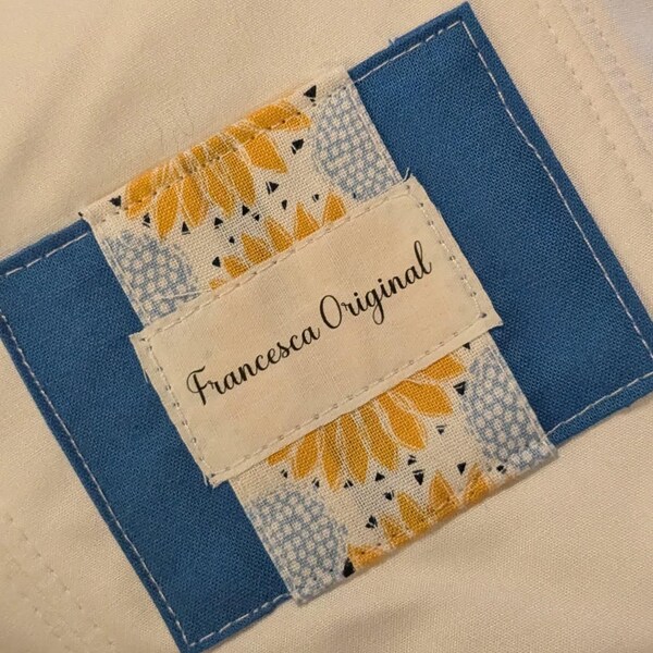 Fabric Sewing Name Tags, 40 X Cotton Name Labels, Personalized, Custom ...