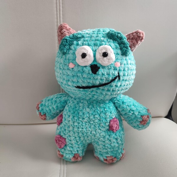 Mini Monster-keychain Version Crochet Pattern by Aquariwool Crochet ...