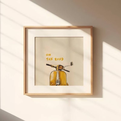 Movable Frame Photoshop Mockup for Art and Printables DIN A Vertical ...