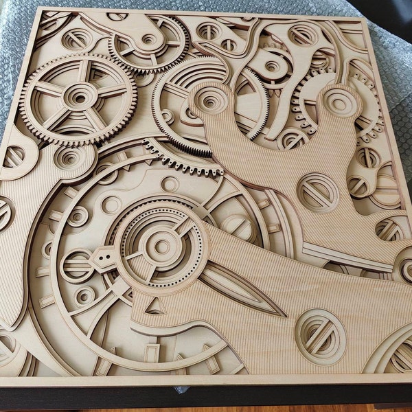 Handmade Mandala Laser Cut Wooden Wall Art Divine Light by STEREOWOOD ...